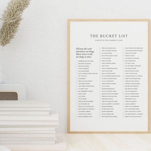 Bucket List - Etsy