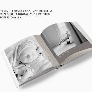 Digital Baby Book Template, Printable Baby Book, First Year Baby Book ...