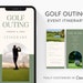 Golf Outing Itinerary Template Editable on Canva Printable - Etsy
