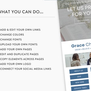 Canva Link in Bio Template for Churches, Chapels, Temples, Mosques ...