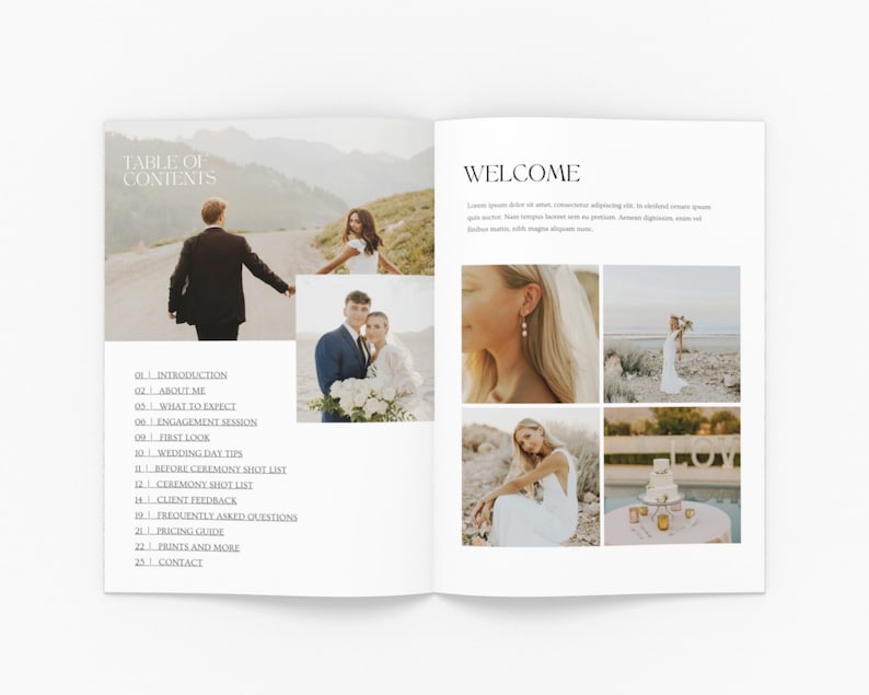 Photographer Client Guide Magazine Pricing Template, Edit on Canva ...