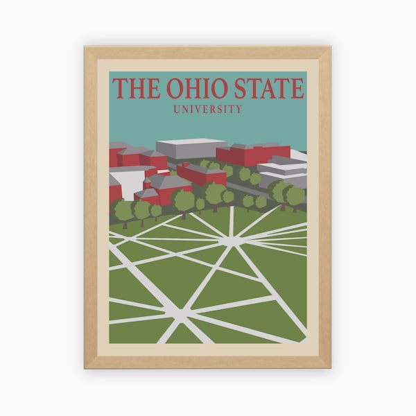 Ohio State Art - Etsy