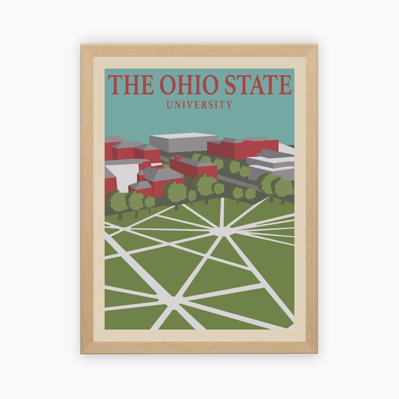 Ohio State Art - Etsy