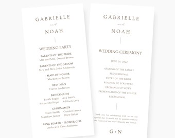 Playbill Brochure Template - Etsy