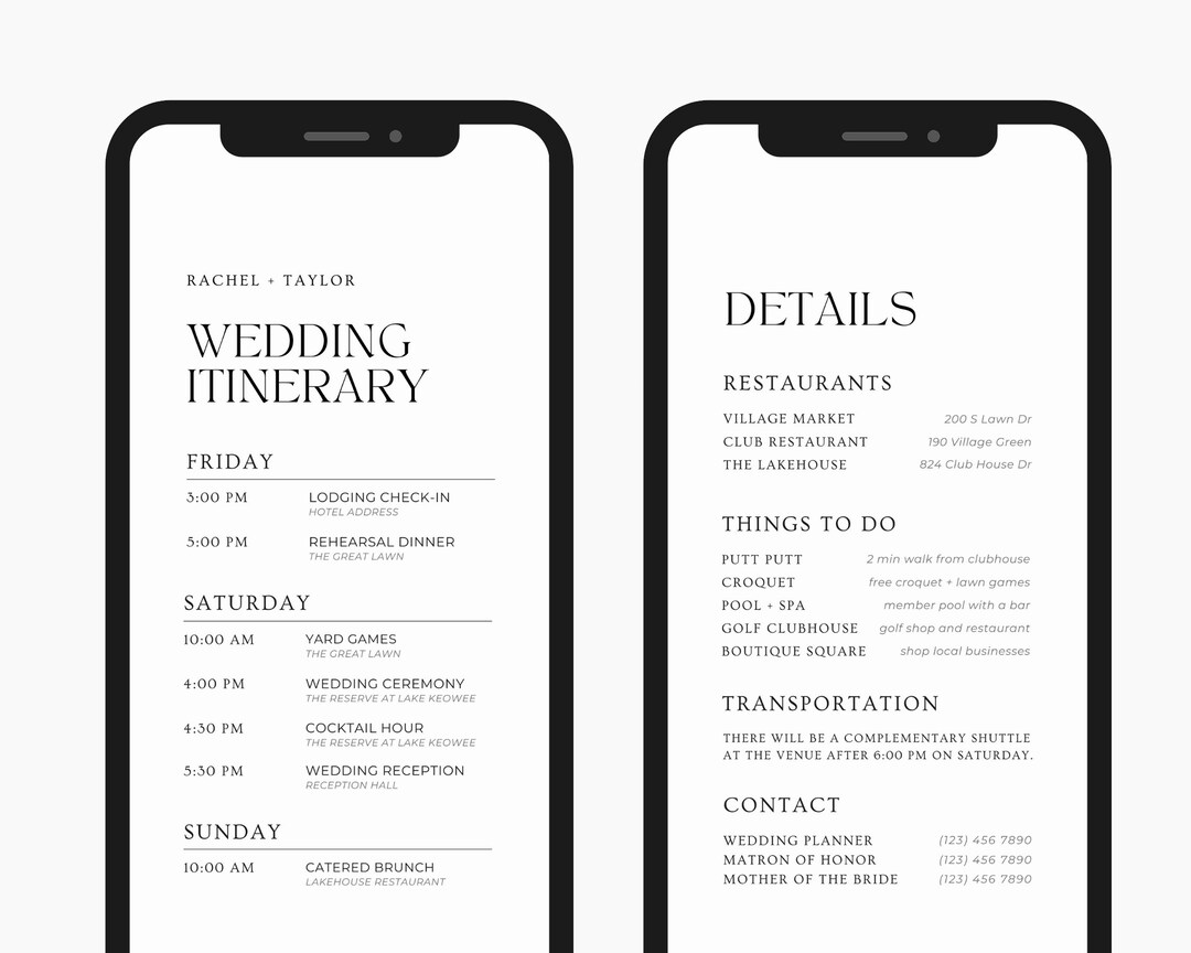 Wedding Itinerary Template For Guests Editable On Canva Printable wedding-itinerary-template-for-guests-editable-on-canva-printable