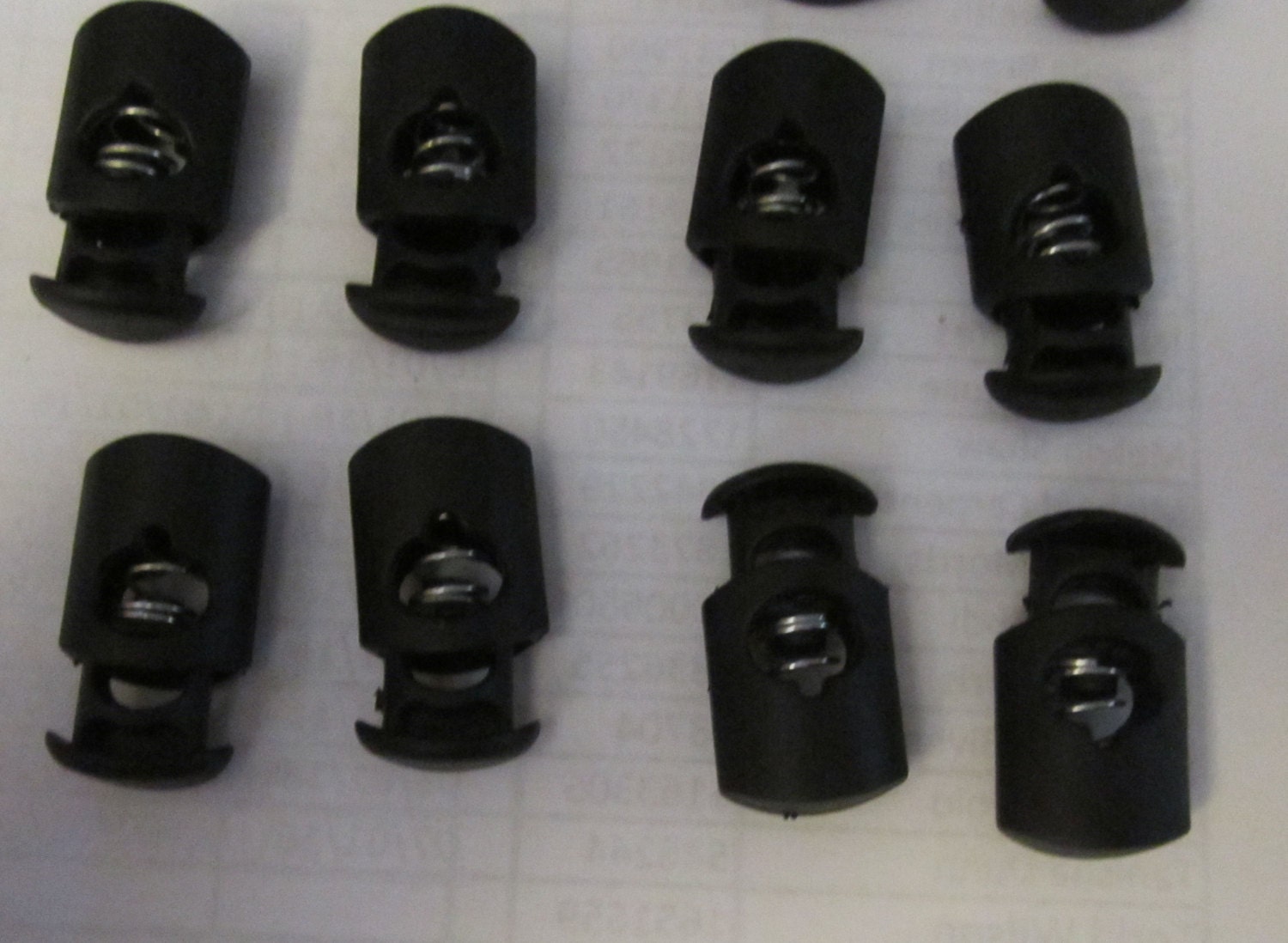 Plastic Black Cord Locks Stoppers Toggles End - Etsy