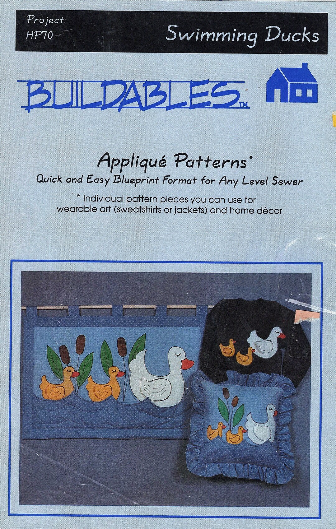 Vintage Quilt Pattern- Swimming Ducks Buildables Applique - Etsy