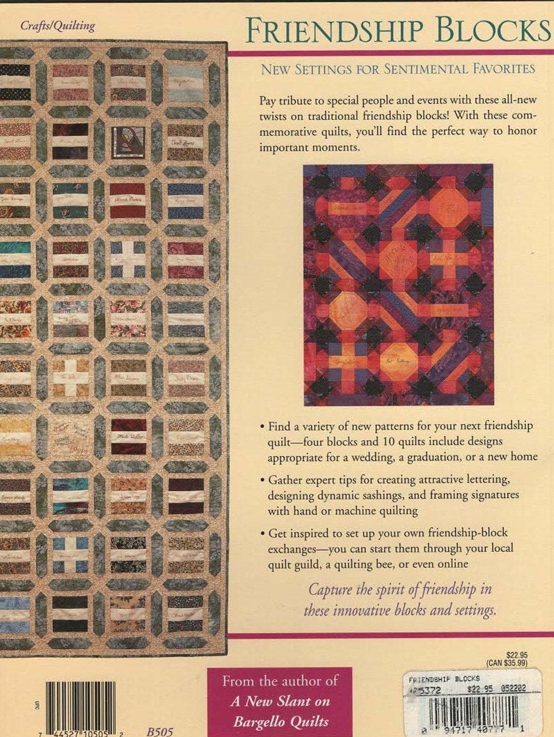 Book - Friendship Blocks: New Settings for Sentimental Favorites by ...