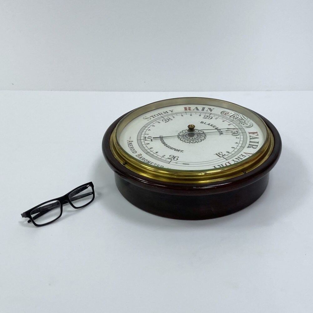 Large Victorian Aneroid Barometer by Blake and Son of London and ...