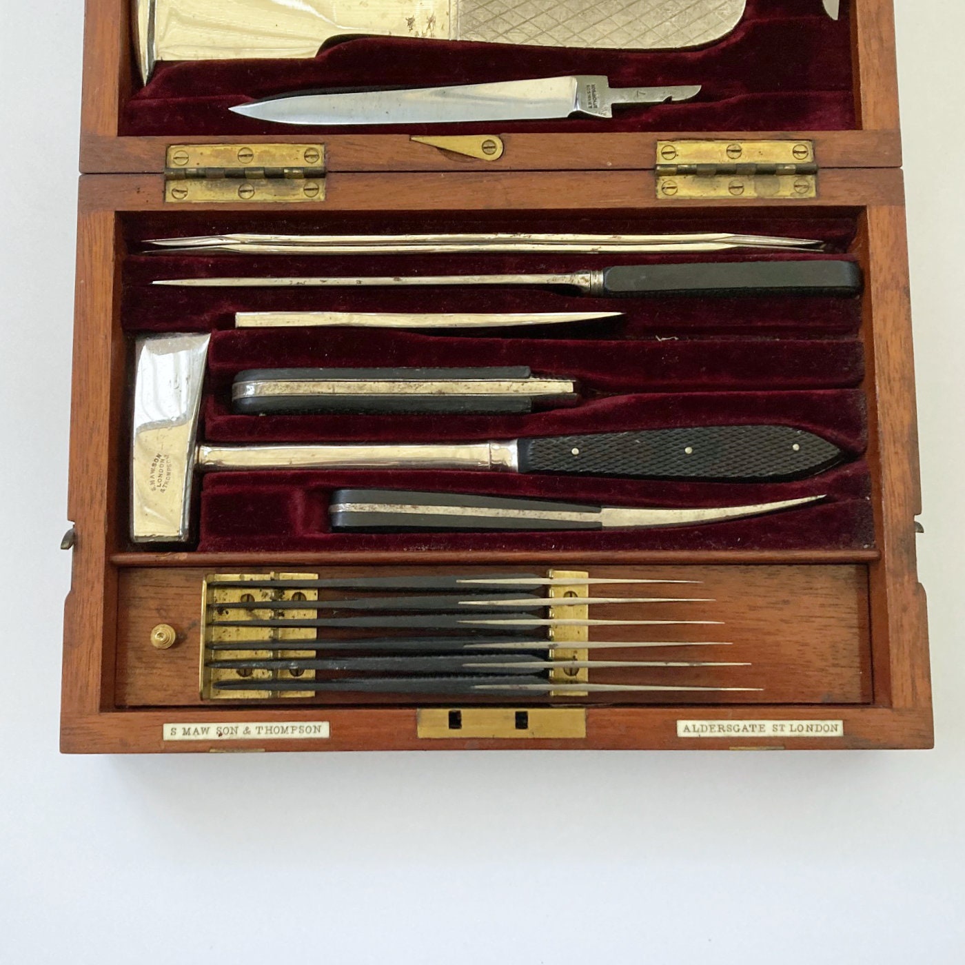Mid Victorian Surgical Post Mortem Instrument Set by S Maw Son ...