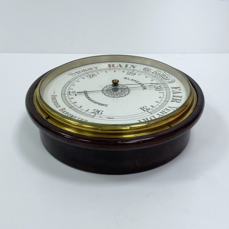 Large Victorian Aneroid Barometer by Blake and Son of London and ...