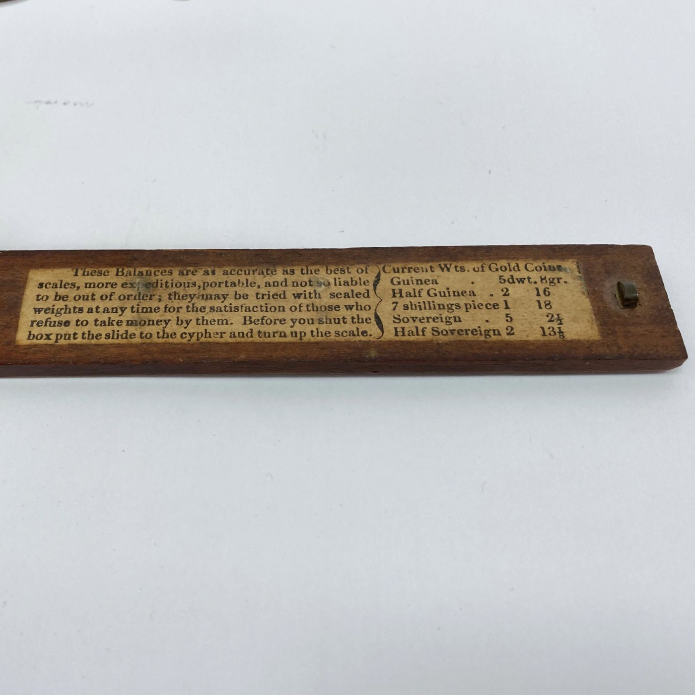 Regency Double Turn Folding Gold Balance by Stephen Houghton & - Etsy