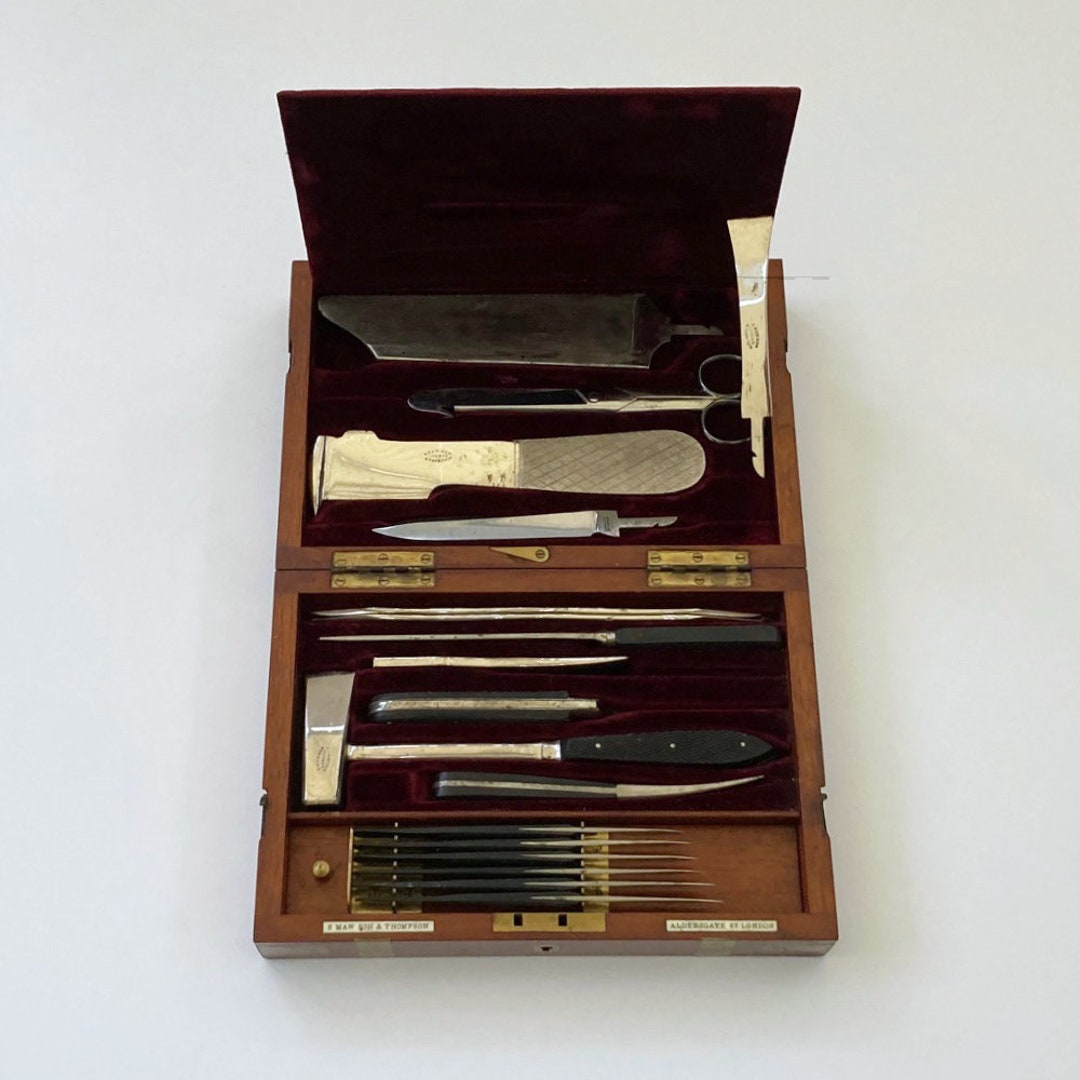 Mid Victorian Surgical Post Mortem Instrument Set by S Maw Son ...