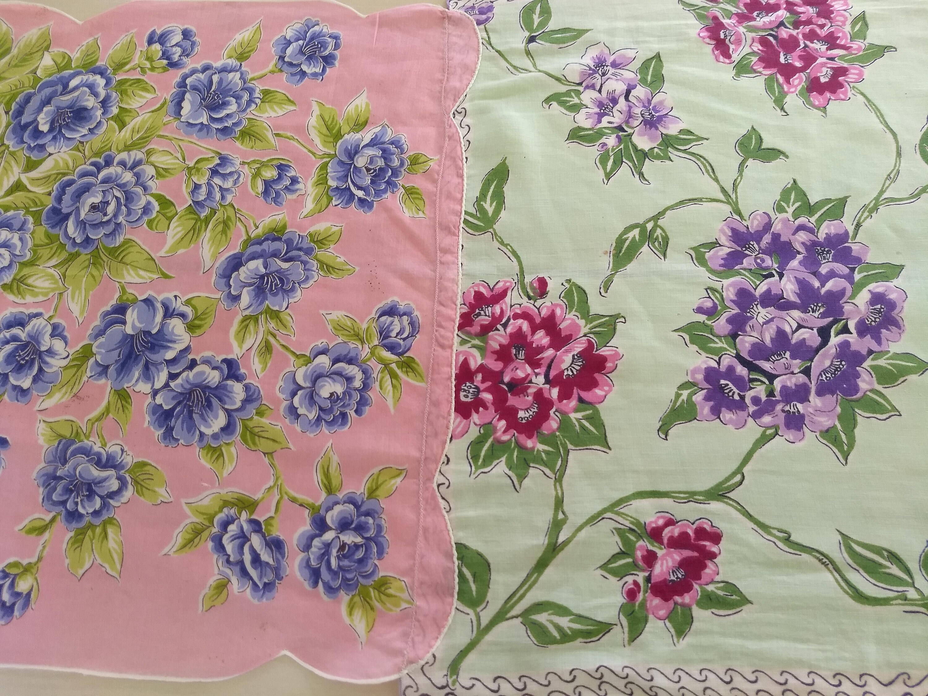 Vintage Handkerchief Table Runner Dresser Scarf Shawl - Etsy