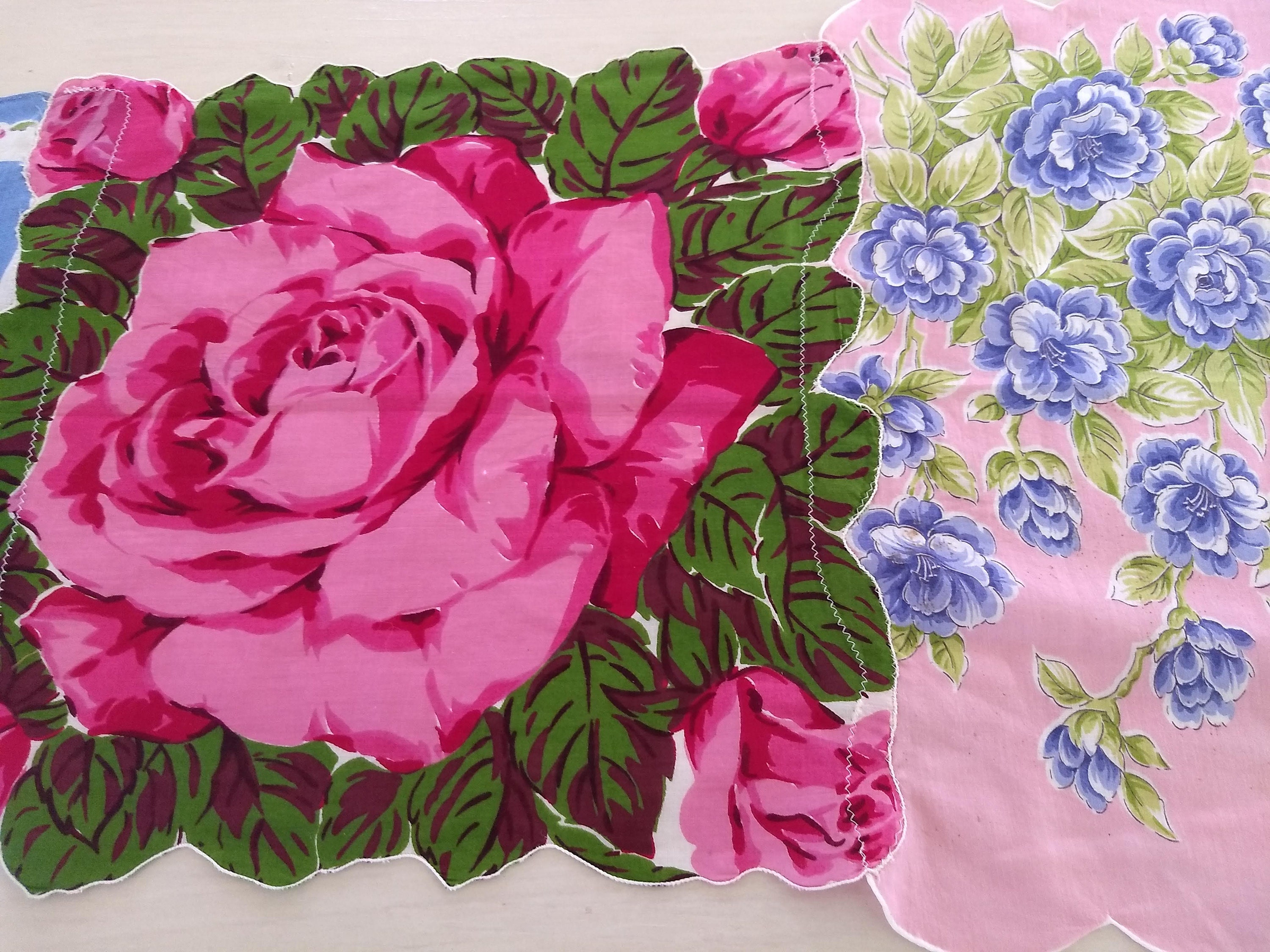 Vintage Handkerchief Table Runner Dresser Scarf Shawl - Etsy