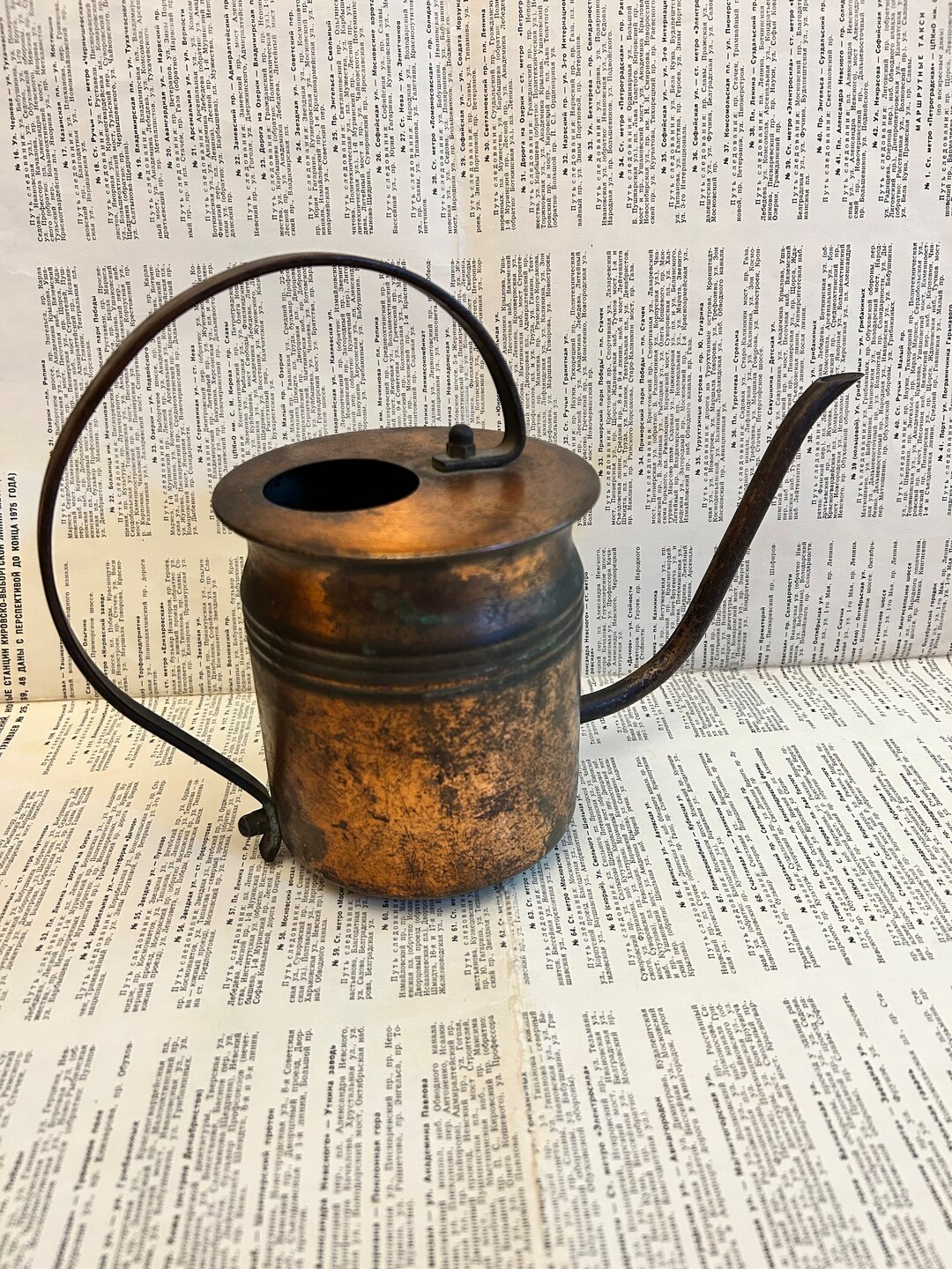 Antique Copper Teapot ,kettle With a Narrow Spout - Etsy