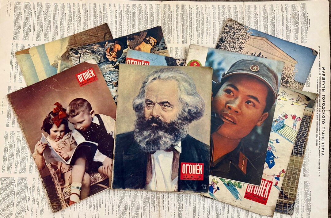 Vintage Soviet Magazine “ogonyok” (1950s–1970s) Rare USSR Illustrated ...