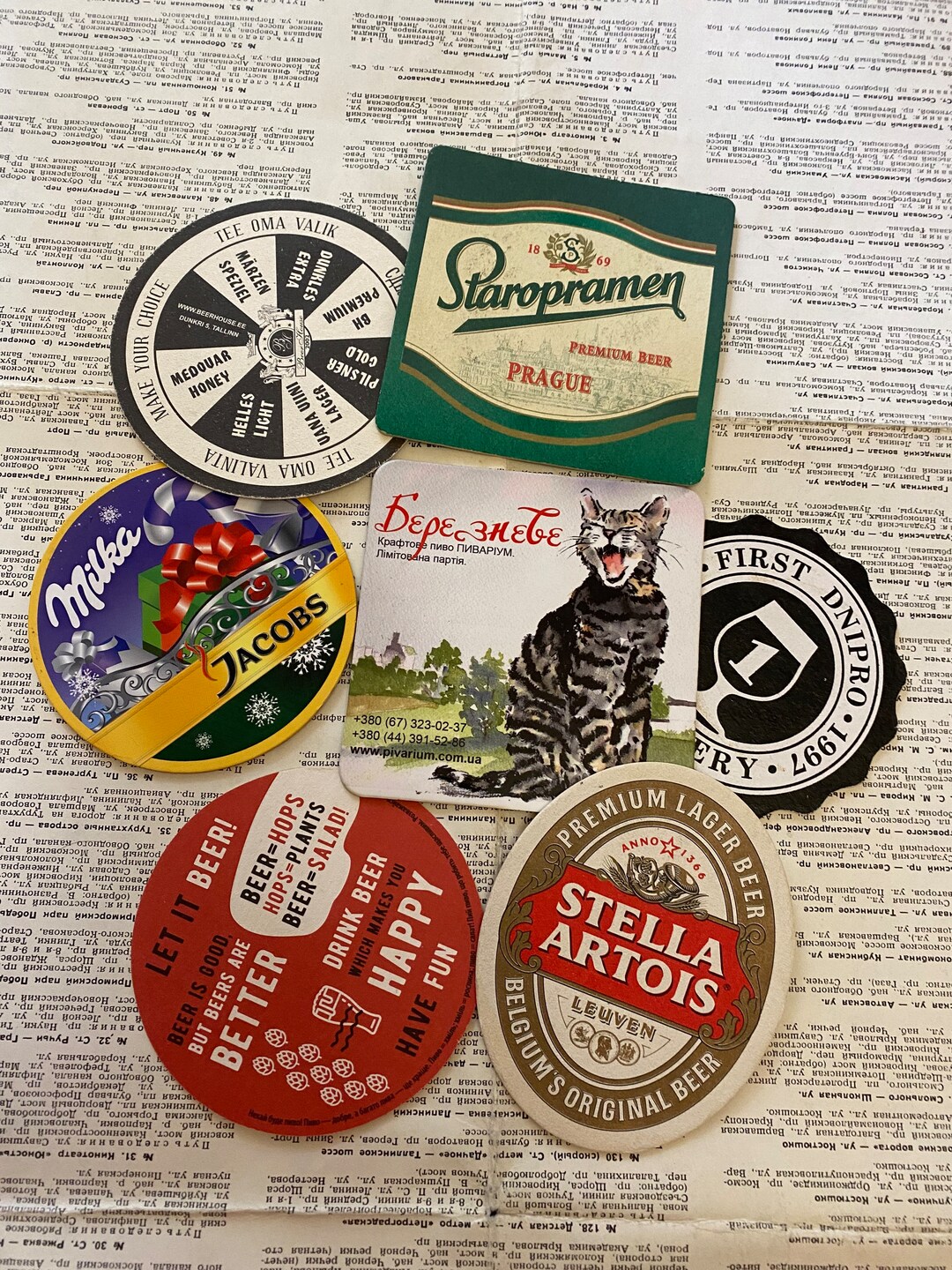 Ukrainian Beer Coaster, Collection of Coasters From Different Countries ...