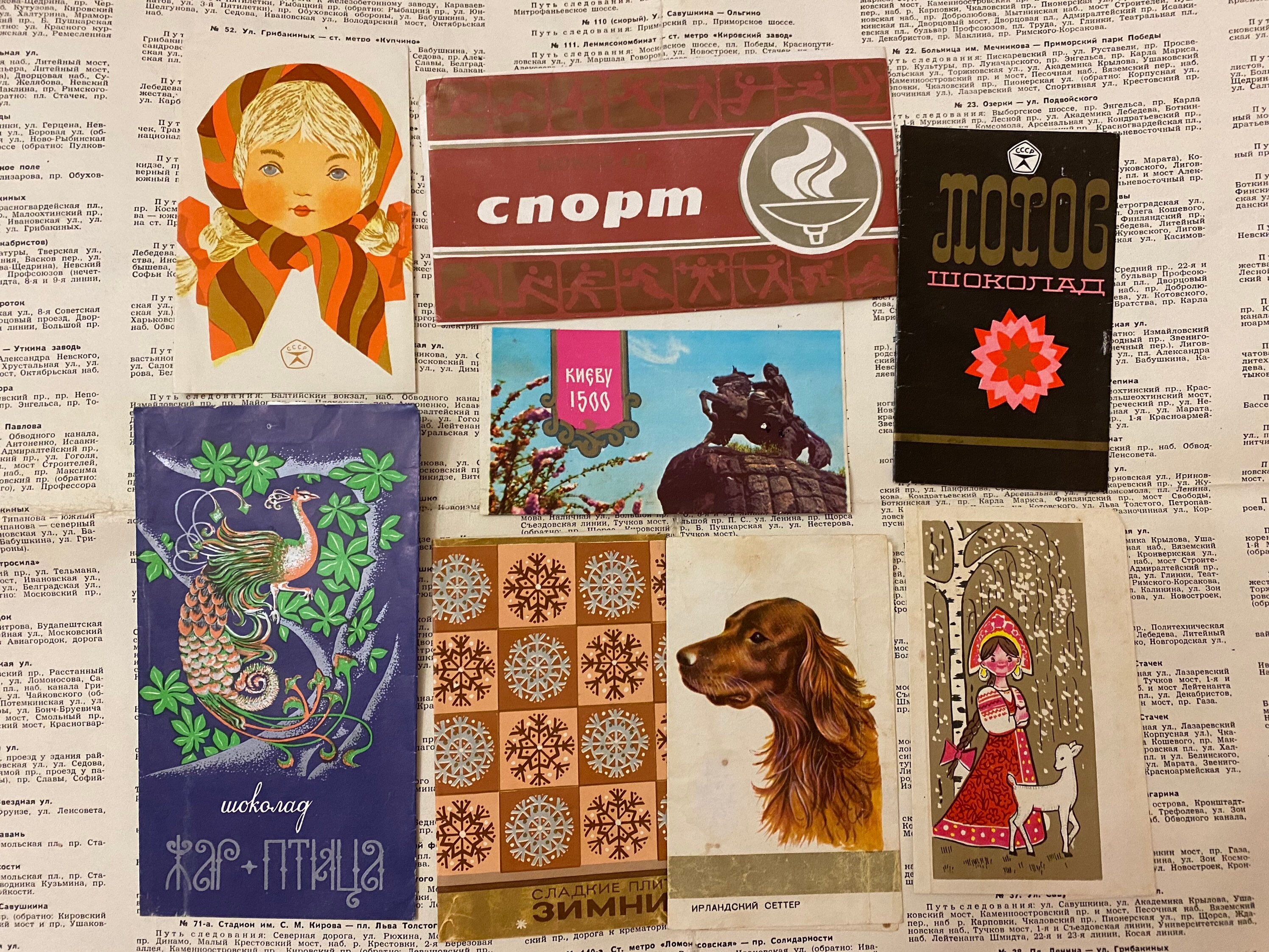 Vintage Soviet wrappers from chocolate and sweets Soviet era | Etsy