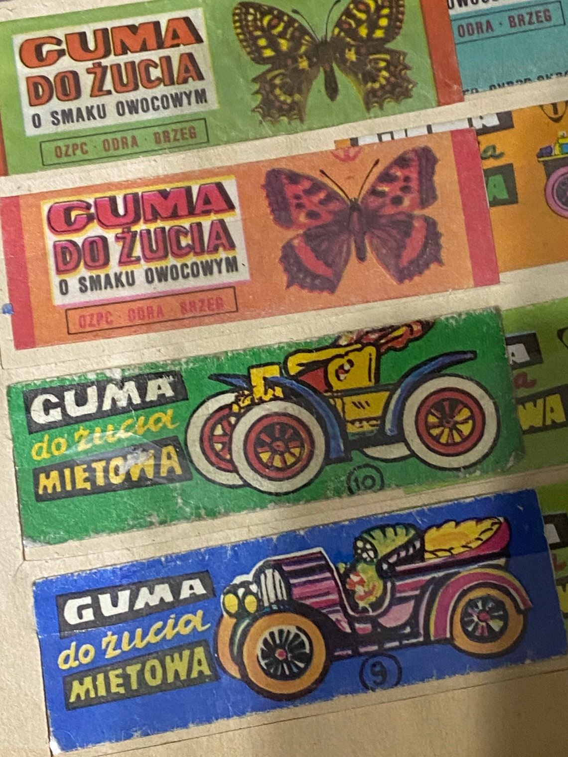 Vintage Paper Chewing Gum Labels Label Collage Polish Gum - Etsy