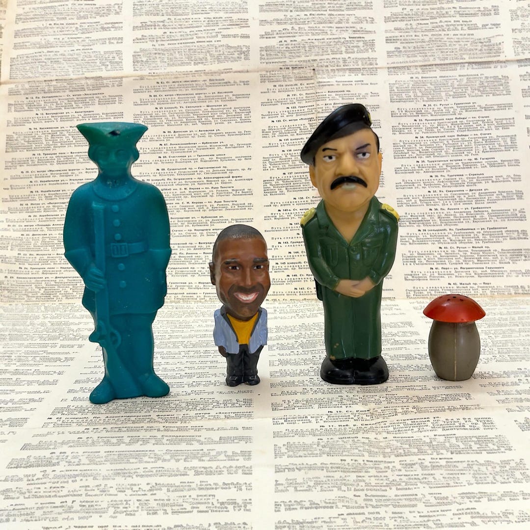 Saddam Hussein Rubber Figure Barack Obama Soldier Mushroom - Etsy