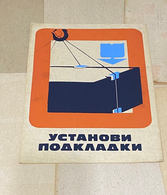 Soviet Industrial Poster Soviet Safety Poster Install the - Etsy UK