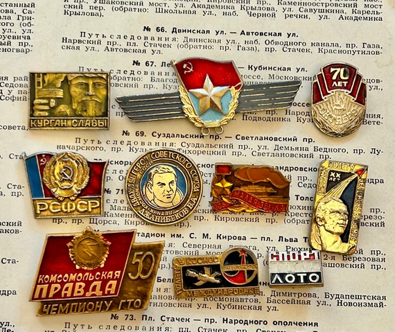 Communist badges of the Soviet era, the Soviet Union … - Gem