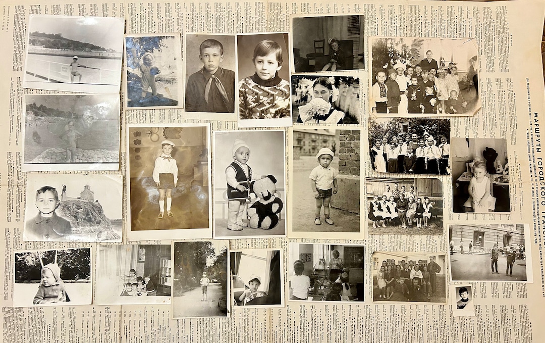 Vintage children's photographs 50s Eastern Europe Soviet Union Ukraine ...