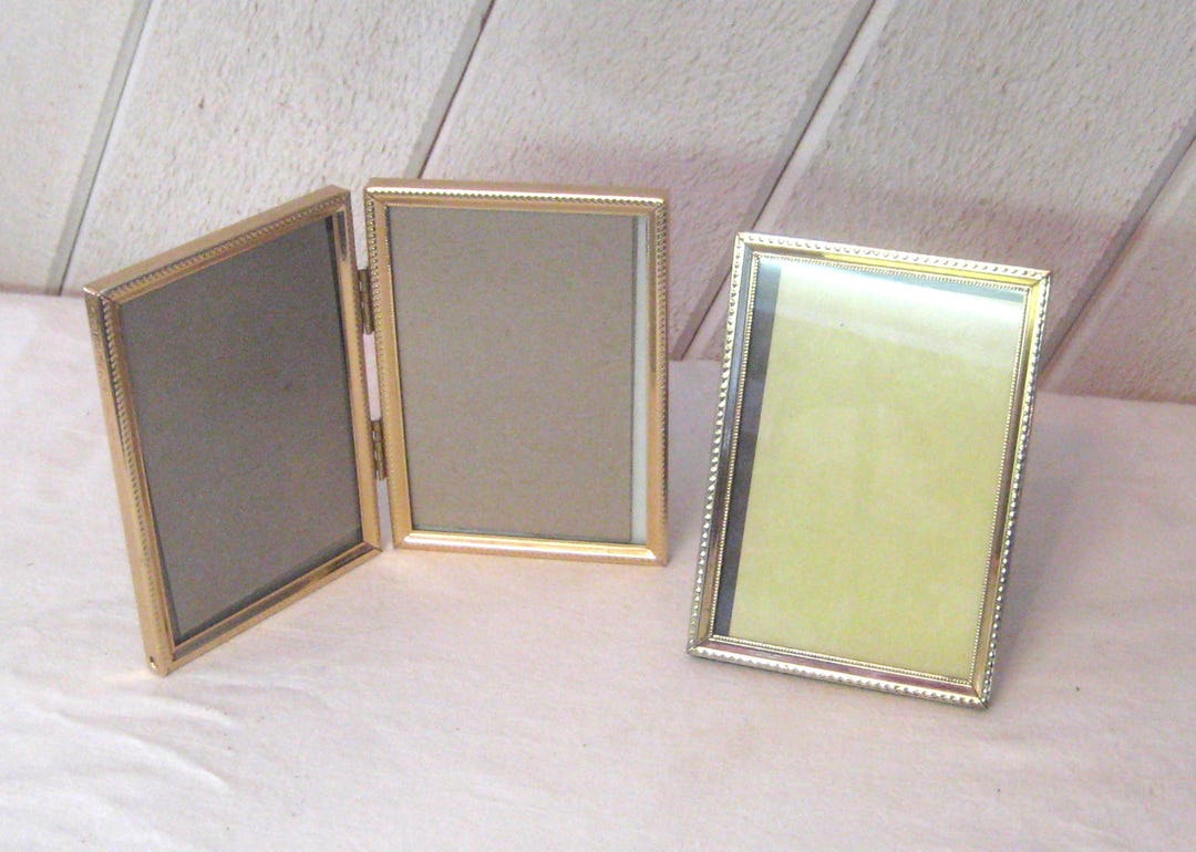 Vintage Brass Picture Frames, 3.5 X 5 Inches Table Top Gold Metal ...