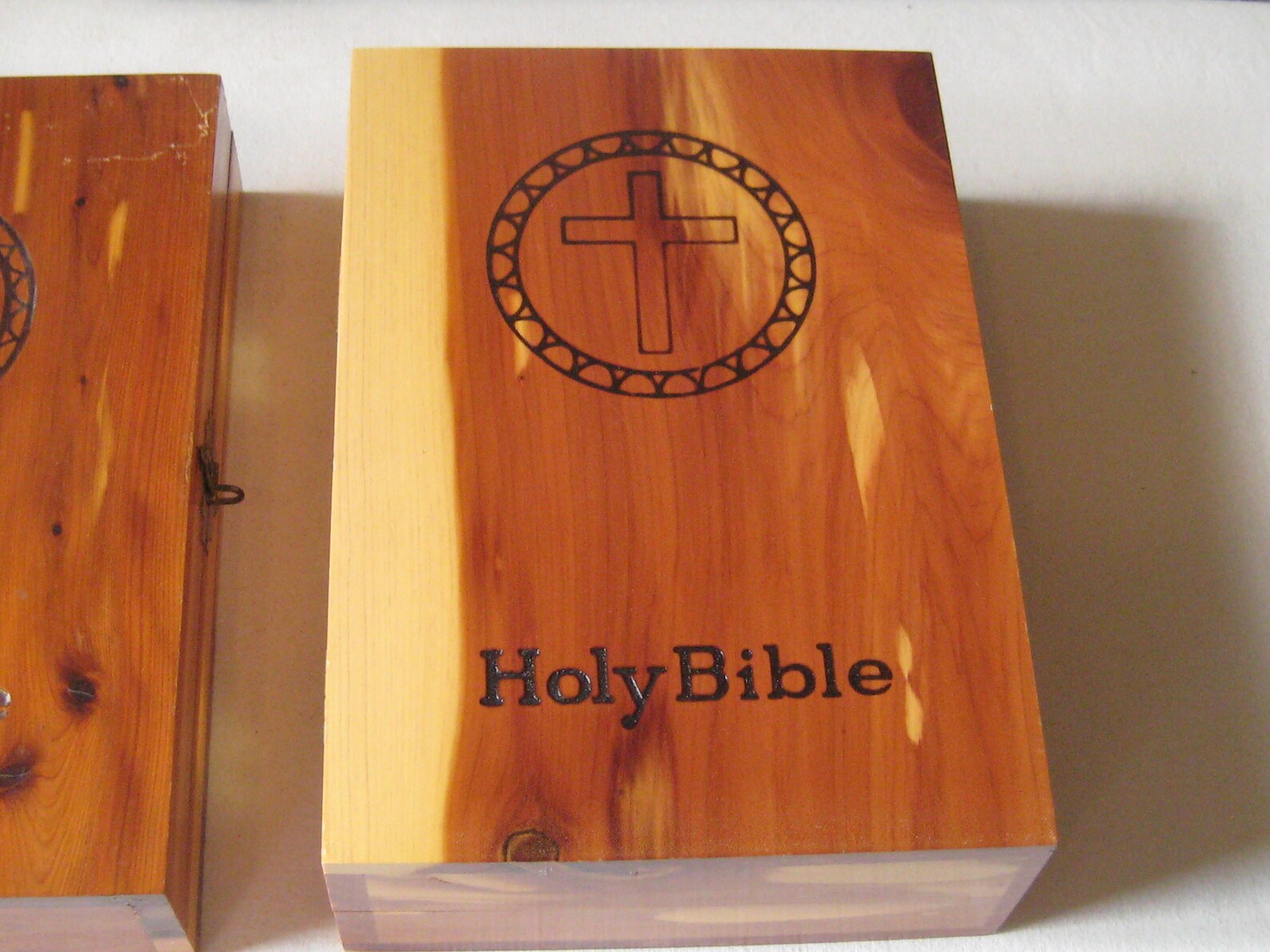 Antique Cedar Wood Holy Bible Box Hinged Lid Mid Century - Etsy