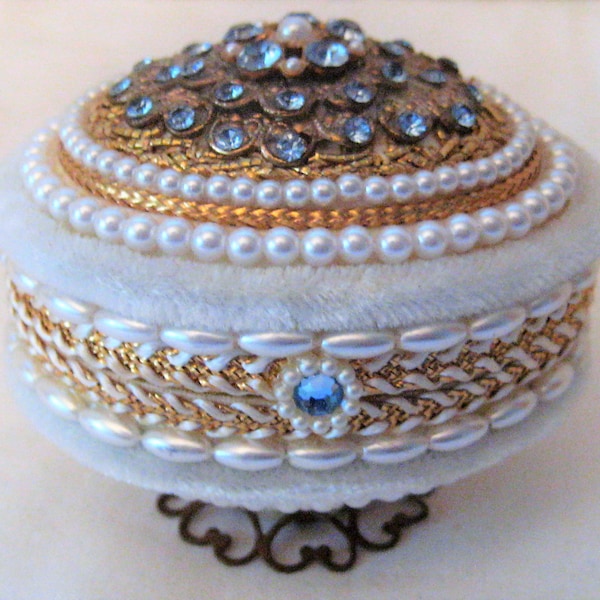 Jeweled Trinket Box - Etsy