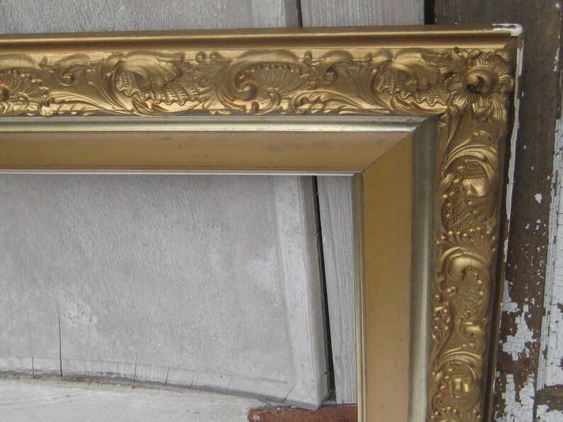 Extra Large Antique Gold Picture Frame 20 X 24 Rustic - Etsy