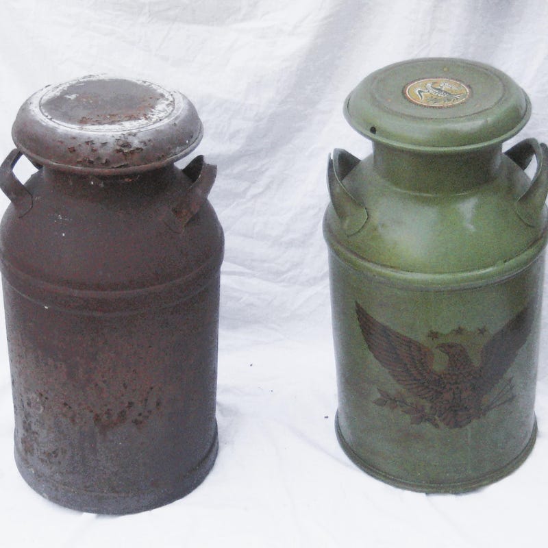 Antique Milk Cans - Etsy