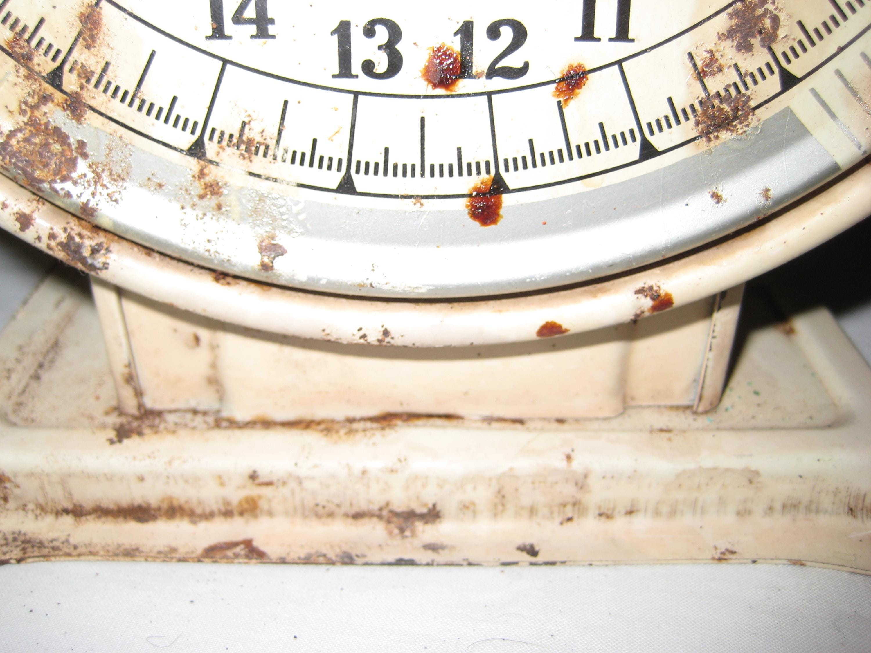 Antique Kitchen Scales, Red, Ivory, Silver, Polly Prim Food Scales ...