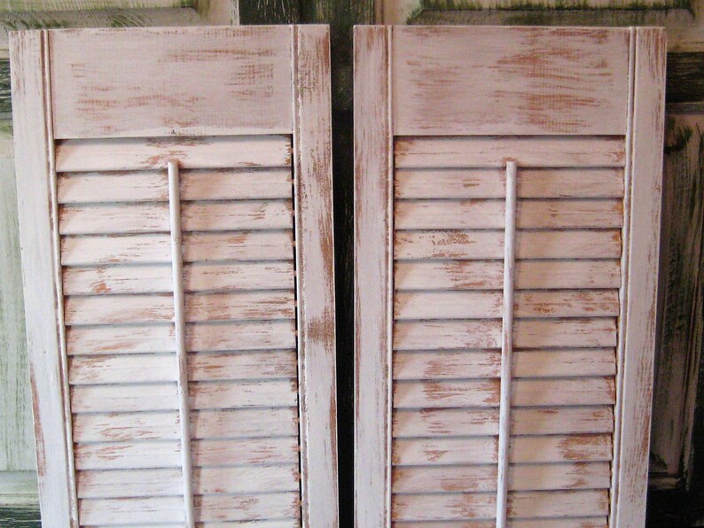 Vintage Wood Shutters Rustic Distressed Shutters Custom Hand - Etsy