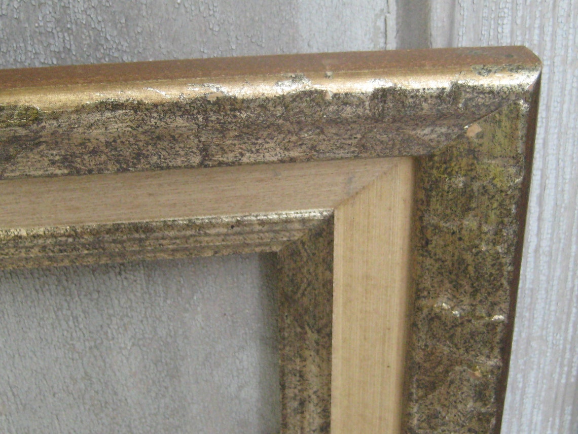 Vintage Gold Foil Wood Picture Frame 16 X 20 Inches Ornate | Etsy