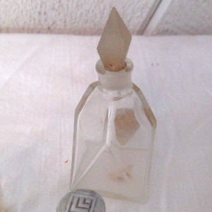 Large Collection of Antique Tiny Perfume Bottles, Clear Glass Stoppers ...