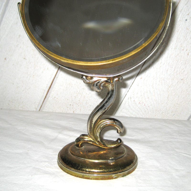 Antique Tarnished Mirror - Etsy