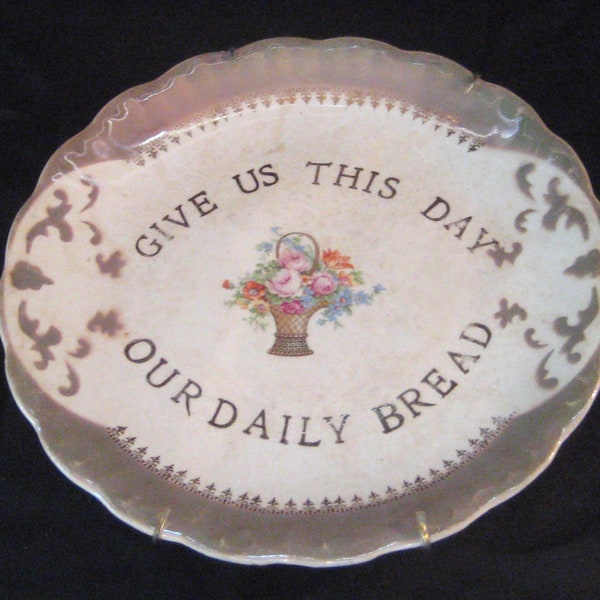 Give Us This Day Our Daily Bread Vintage Plate - Etsy