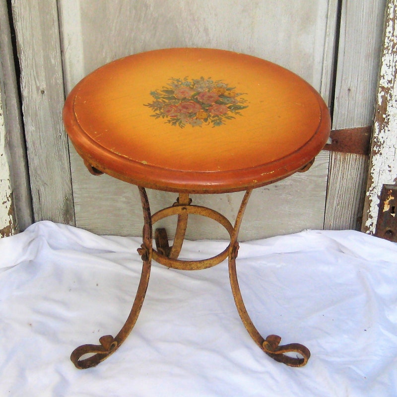 Painted Round Table - Etsy