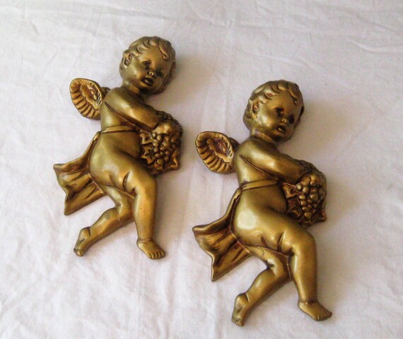 Gold Cherub Figurine