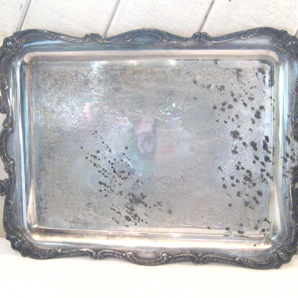 Victorian Silverplate Tray - Etsy
