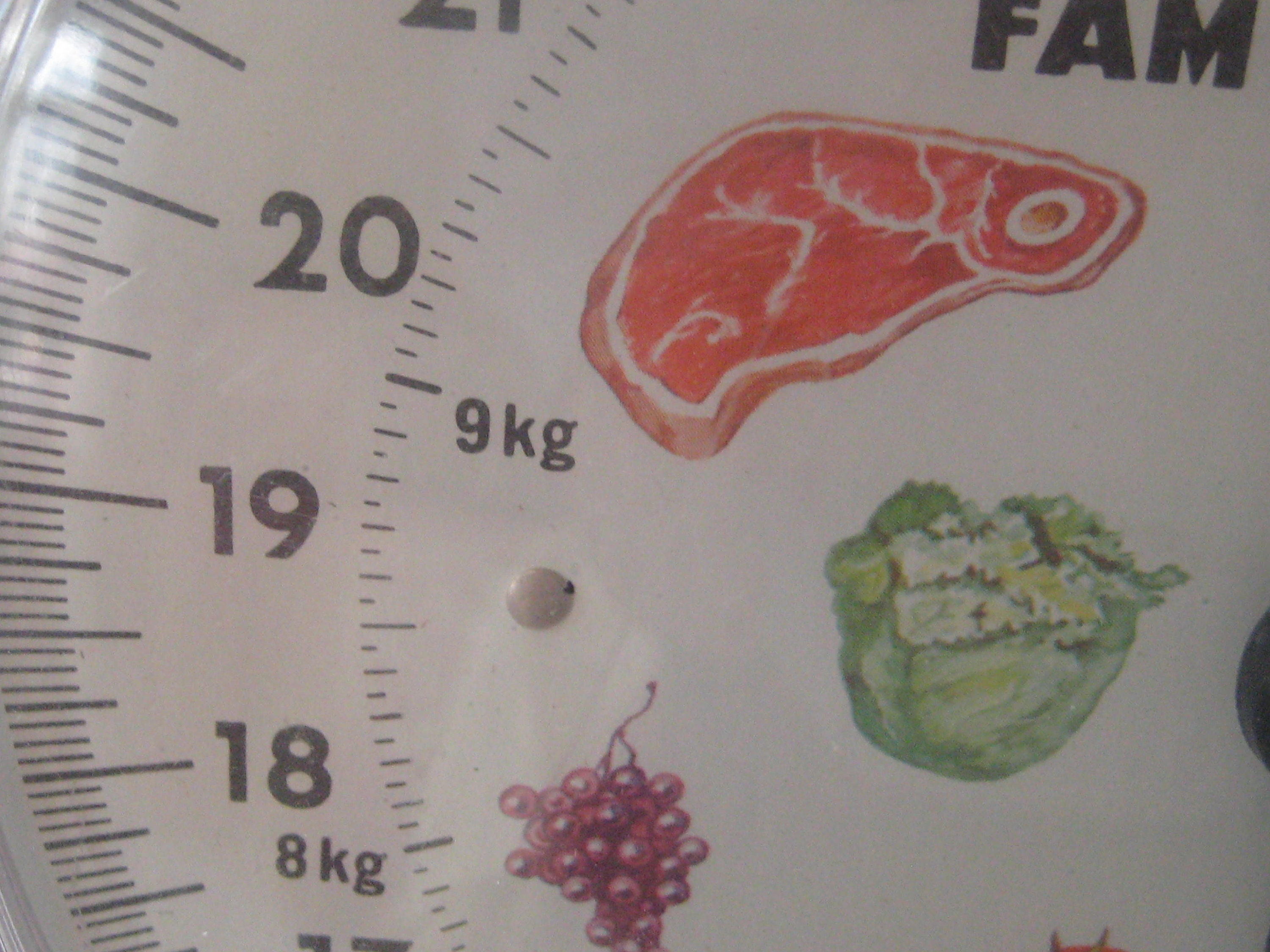 Vintage White Food Scale MCM Metal Kitchen Scale American | Etsy