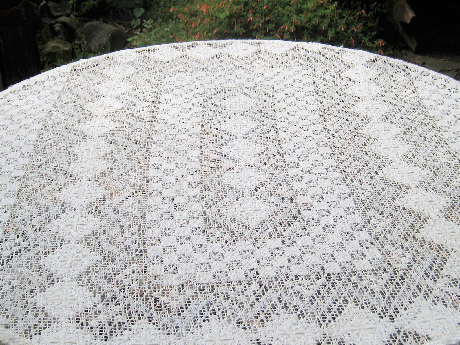 Ivory Lace Tablecloth Large Rectangle Tablecloth Cotton 4 - Etsy
