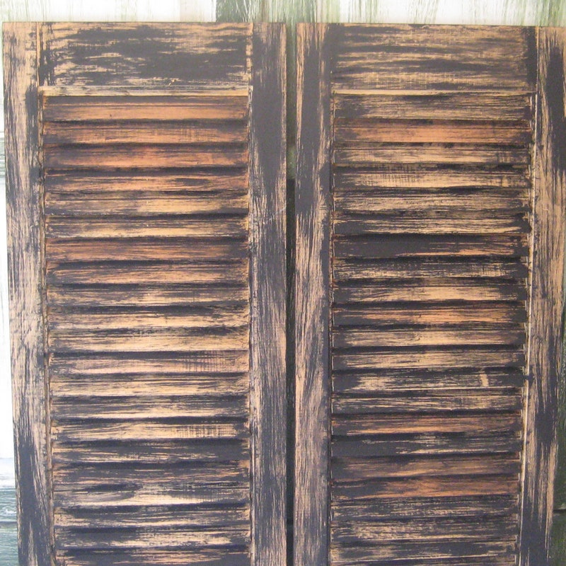 Distressed Shutters - Etsy