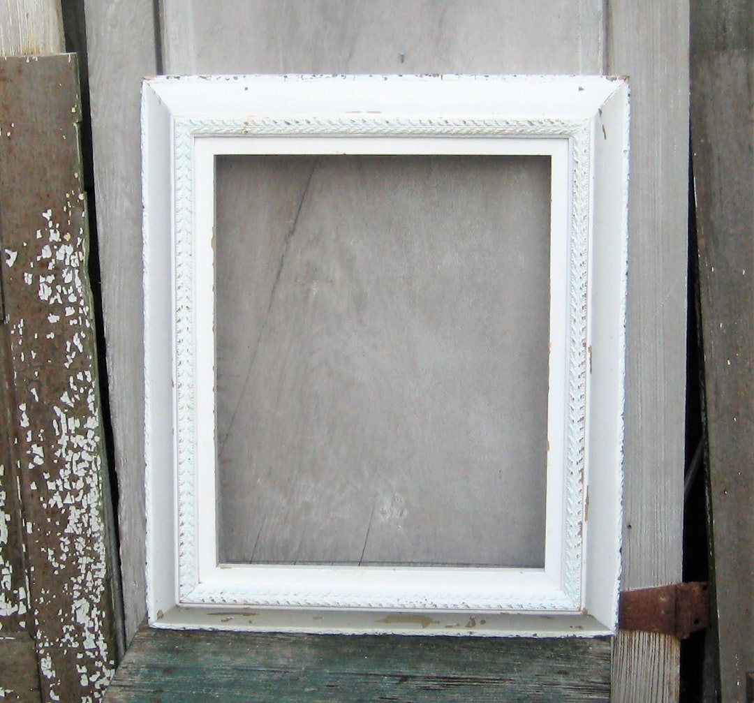 Extra Large White Wood Wall Picture Frame, 18 X 22 Inches, Heavy Wide ...