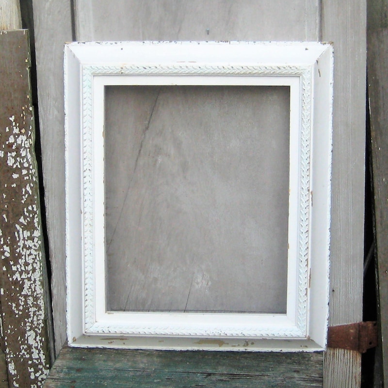 Rustic White Frame - Etsy