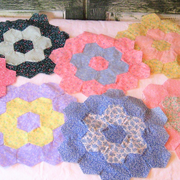 Flower Quilt Blocks - Etsy