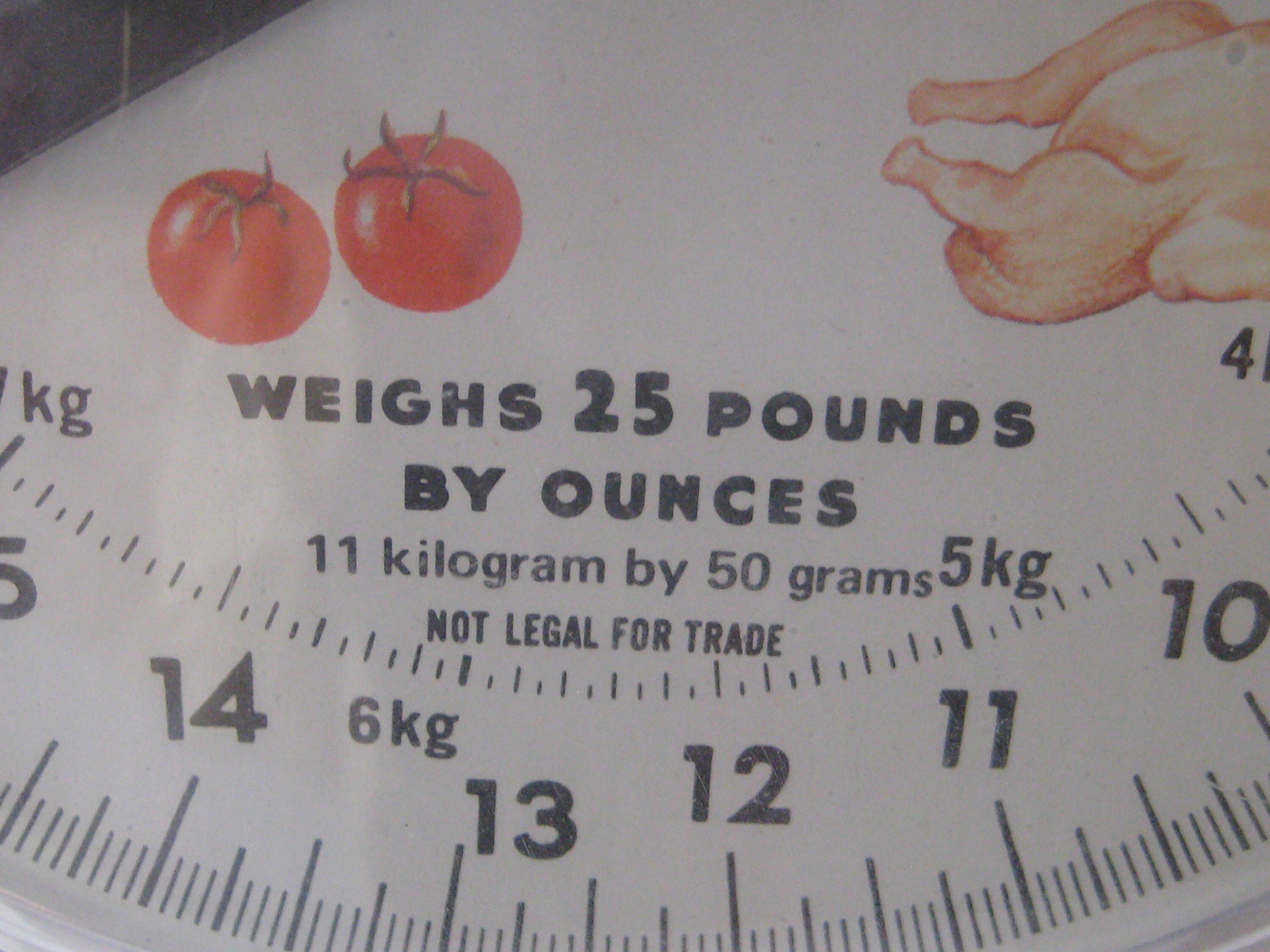 Vintage White Food Scale MCM Metal Kitchen Scale American | Etsy