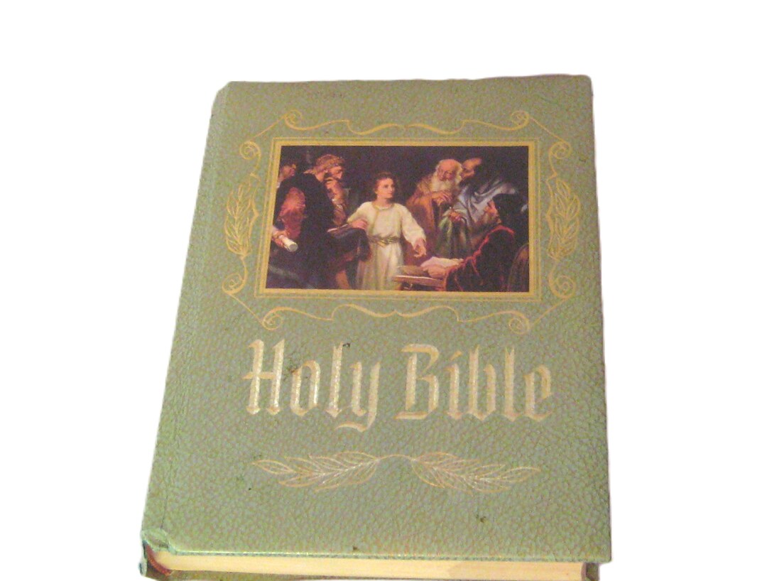Vintage Large Family HOLY Bible, 1970s, King James Version Old and New ...